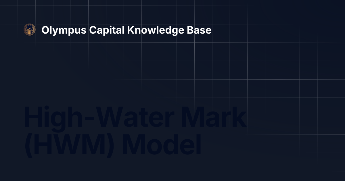 High-Water Mark (HWM) Model | Olympus Capital Knowledge Base